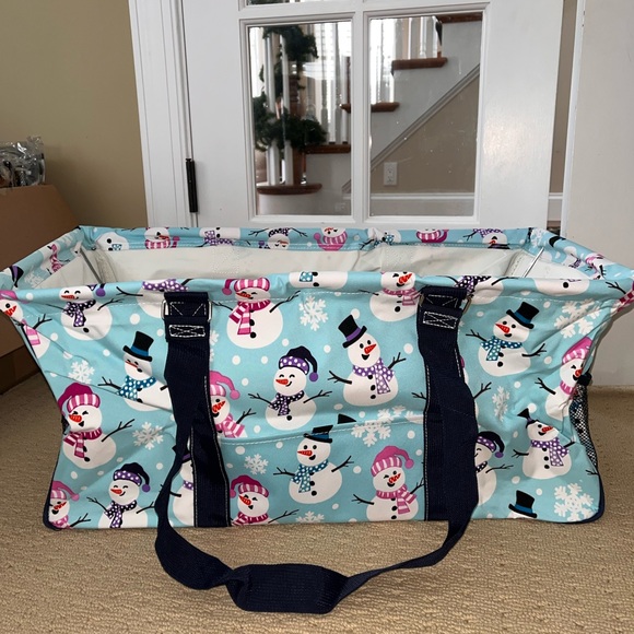 Ngil | Bags | Ngil Snowman Xl Collapsible Open Tote Nwt | Poshmark